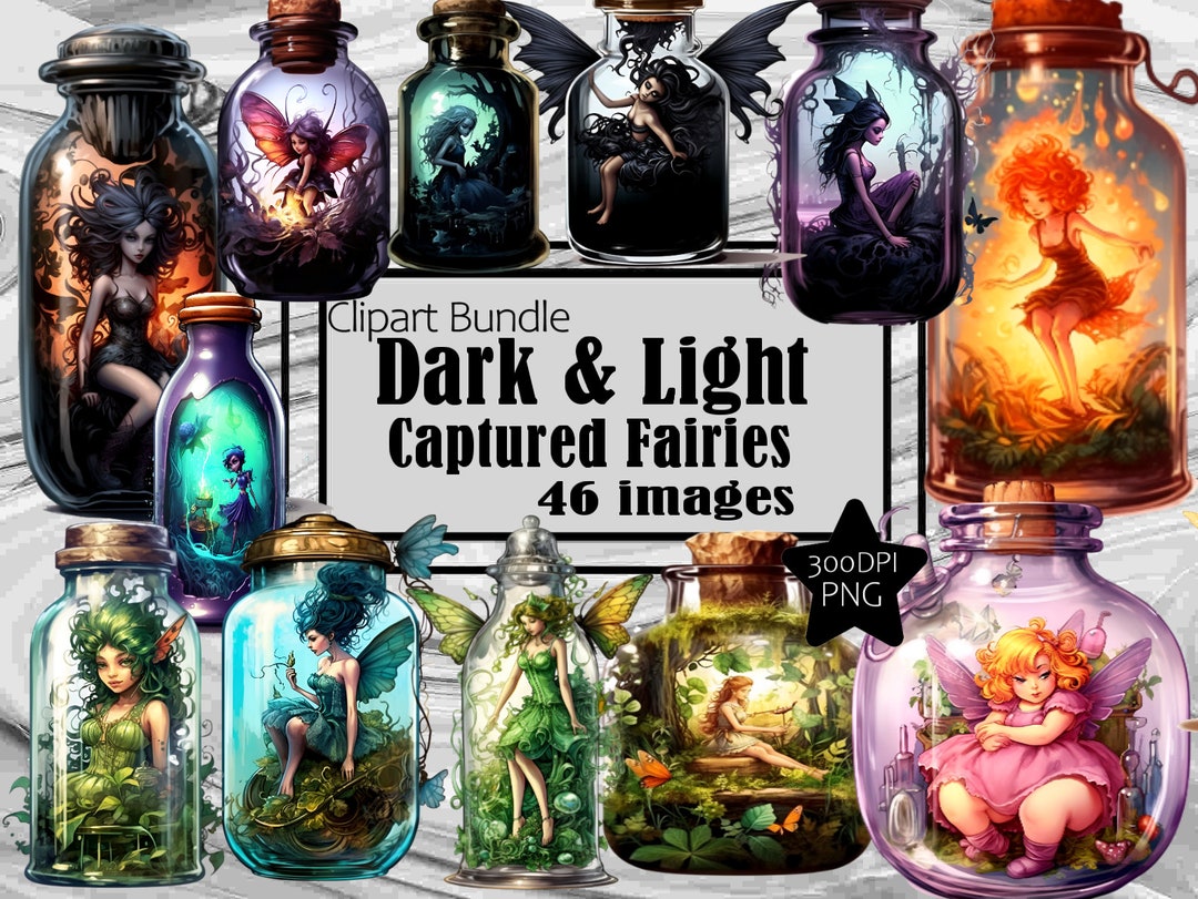 Fairy in a Bottle Trapped Fairies - Graphics Transparent Commercial ...