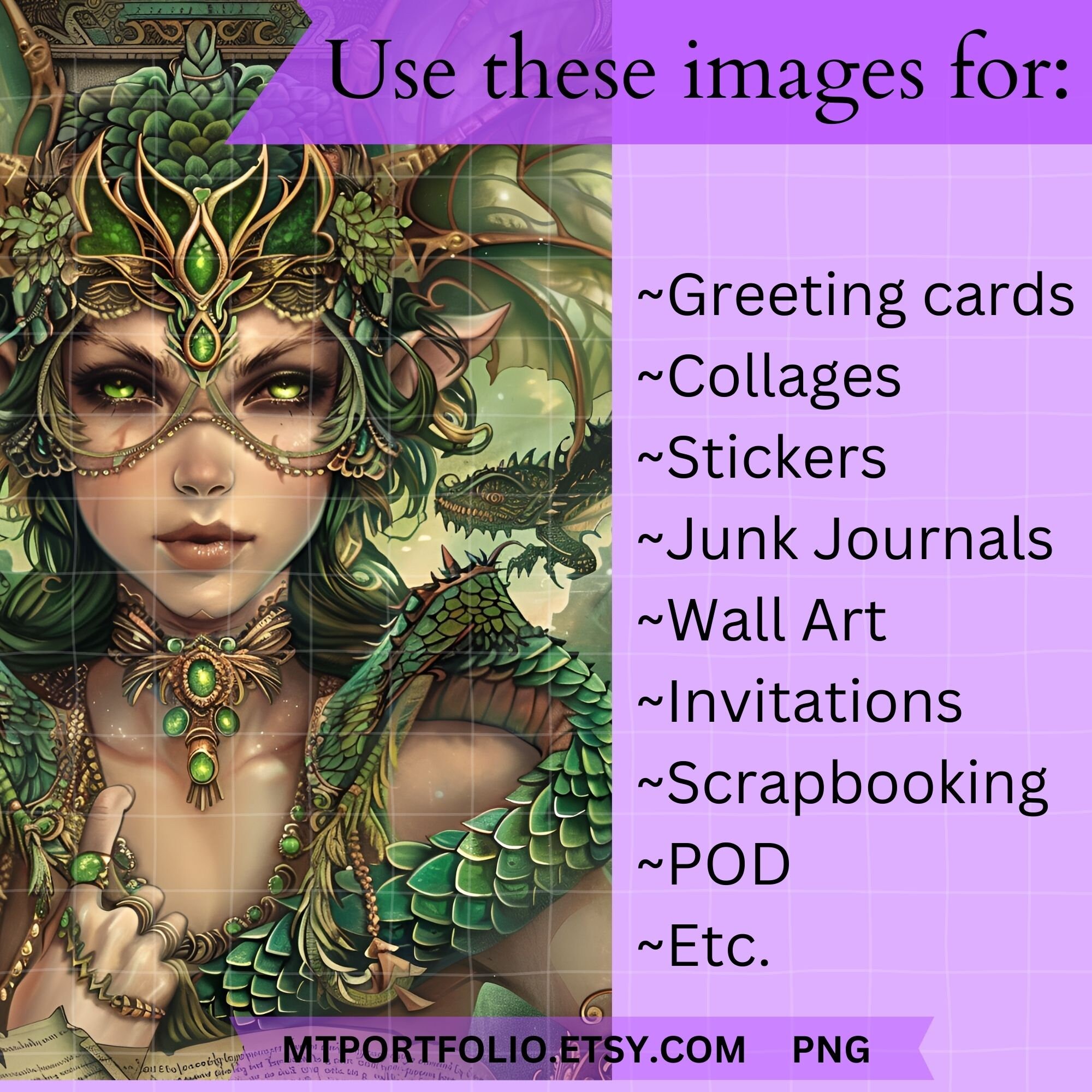 Dragon Queen Digital 8.5 X 11 Paper Print 24 Pack Dragon Lady Paper for ...