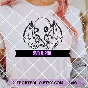 Cthulu Chibi SVG Bundle Kawaii PNG Cut Files Craft Making, Cut File for ...