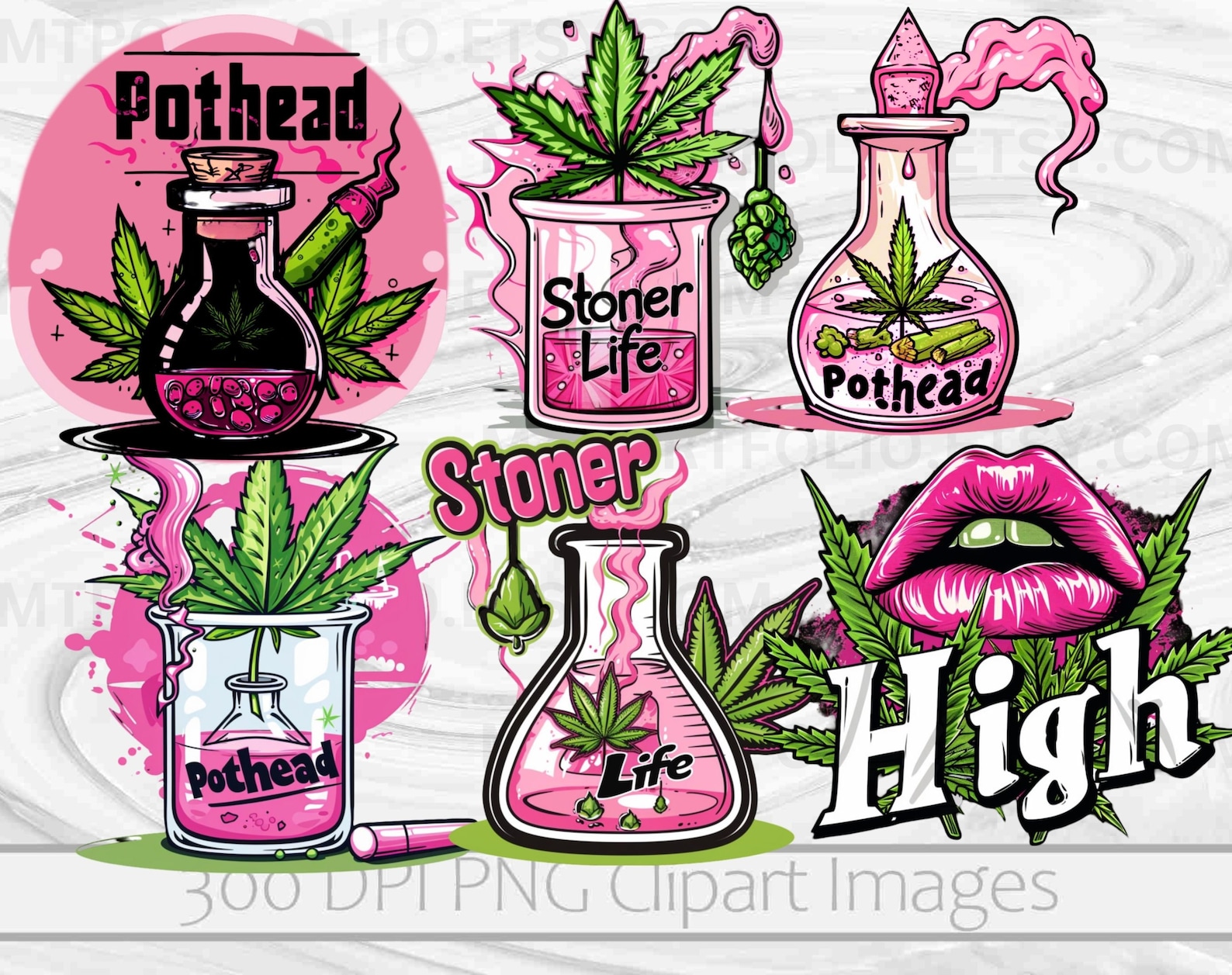 Cannabis Cake Clipart Weed Cupcake PNG Stoner Marijuana Bundle PNG ...