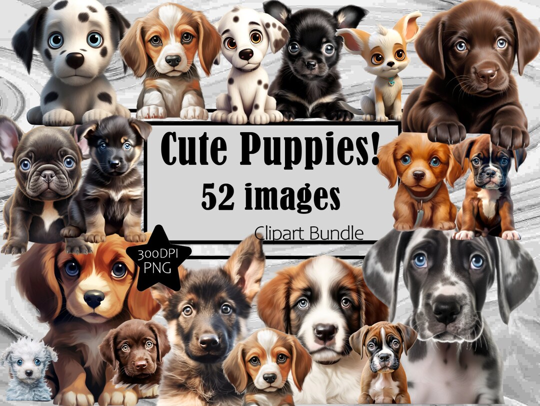 Cute Puppies Clipart Dog Lover PNG Graphics Transparent Commercial Use ...