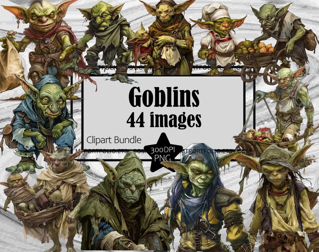 Goblins Clipart Fairytale Goblin PNG Fantasy Watercolor Cosplay ...