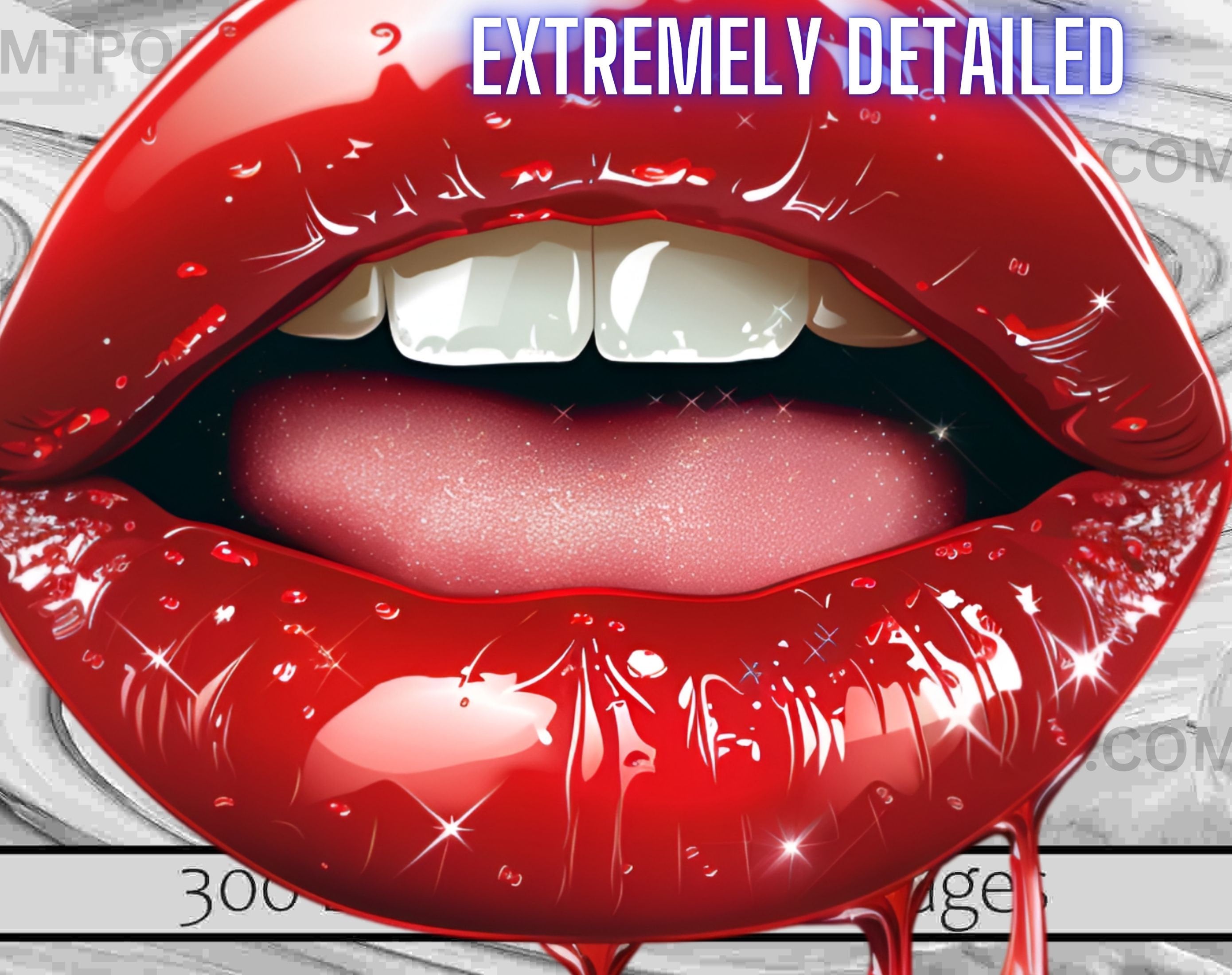Dripping Lips Clipart Red Lips PNG Smoking Lips Graphic Bundle Lips ...