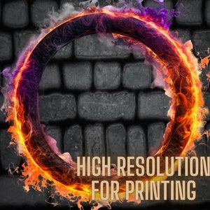 Ring of Fire Frame Clipart Flame Frame PNG Bundle Translucent ...