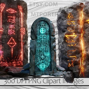Rune Clipart Rune Monolith PNG Rune Tablet Cosplay RPG Gamer Clipart ...