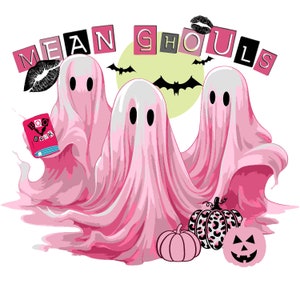 Mean Ghouls Ghost PNG Girls Movie Parody Book Book Sublimation Design ...
