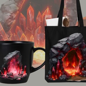 Ruby Cave Clipart Crystal Cave Red Geode Cave Ruby Portal PNG Clipart ...