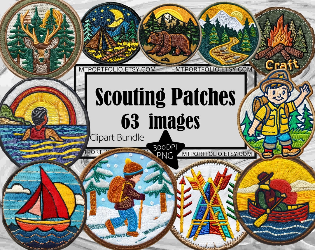 Scouting Patch Clipart Merit Badge Patch PNG Round Achievement Patch ...