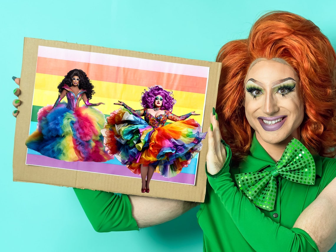 Drag Queen Clipart LGBTQ PNG Drag Show Graphics Glam PNG Clipart Bundle ...