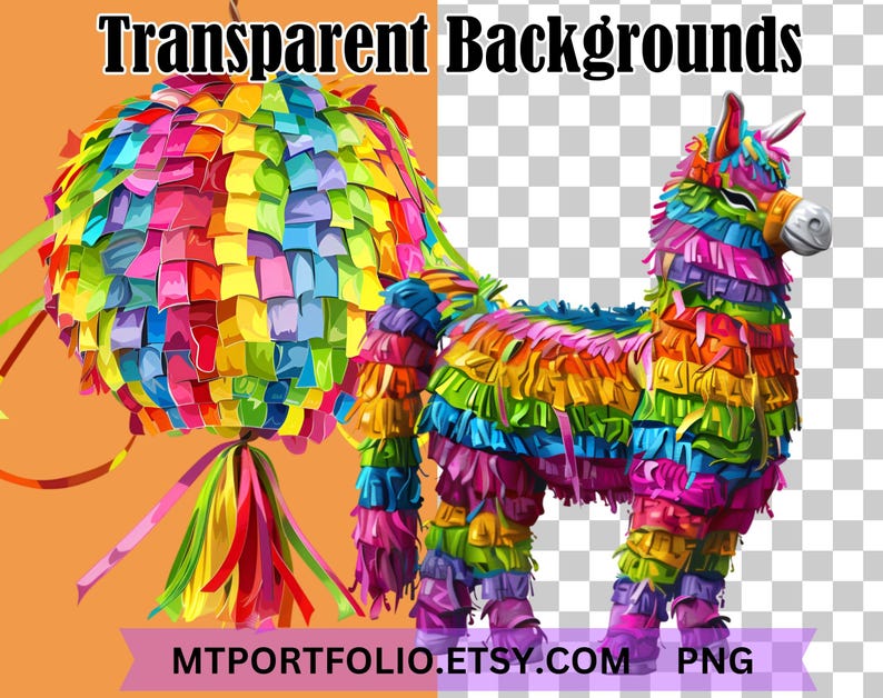 Piñata Clipart Piniata PNG Fiesta Party Clipart Digital Download ...
