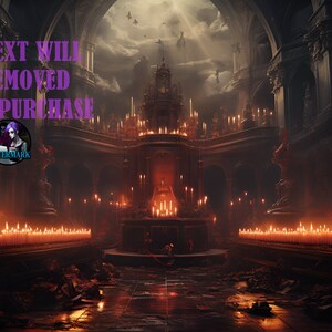 Satanic Church Altar Zoom Background Virtual Meeting Backdrops ...