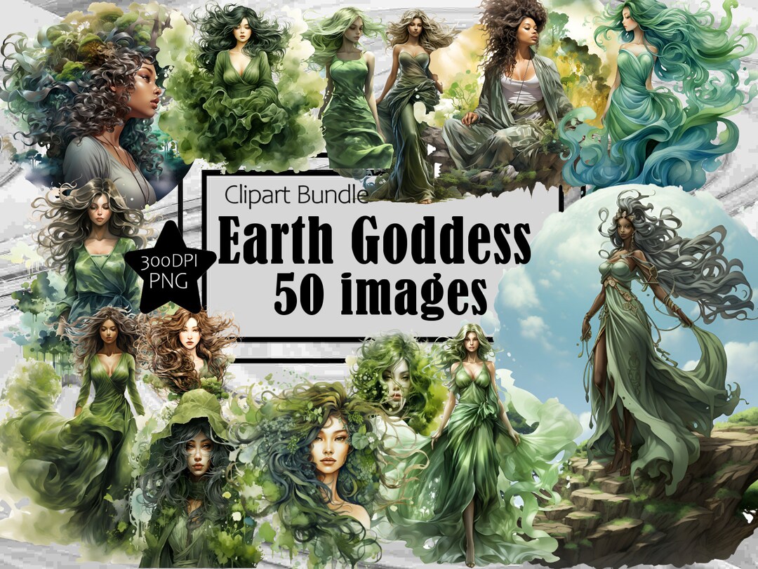 Earth Goddess PNG Graphics Transparent Commercial Use ~digital Download ...