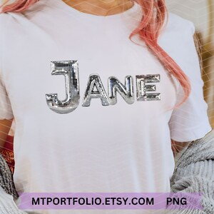 Silver Disco Ball Alphabet Mirror Dance Party Individual Letters ...