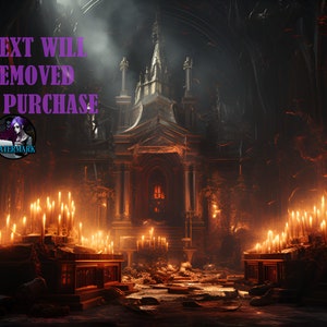 Satanic Church Altar Zoom Background Virtual Meeting Backdrops ...