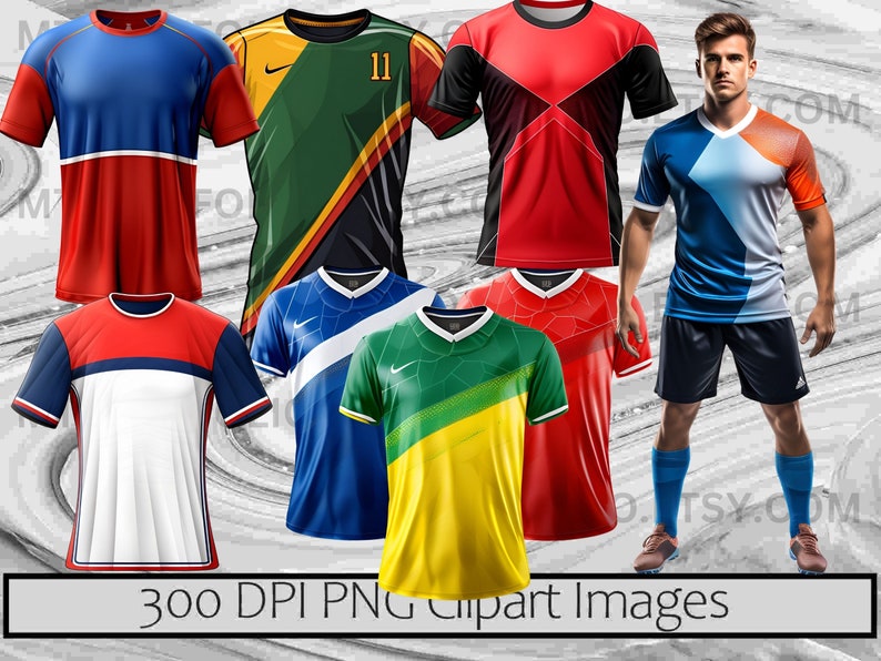 Football PNG Soccer Clipart Bundle Soccer Ball Graphic Transparent ...