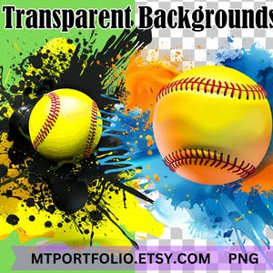 Softball Paint Splash PNG Clipart Baseball Paint Splatter PNG Graphics ...