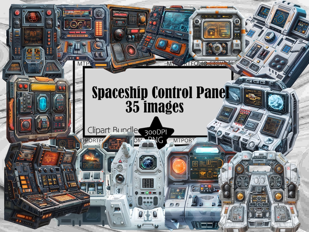 Sci-fi Control Panel Clipart PNG Spaceship Console Interface Clipart ...