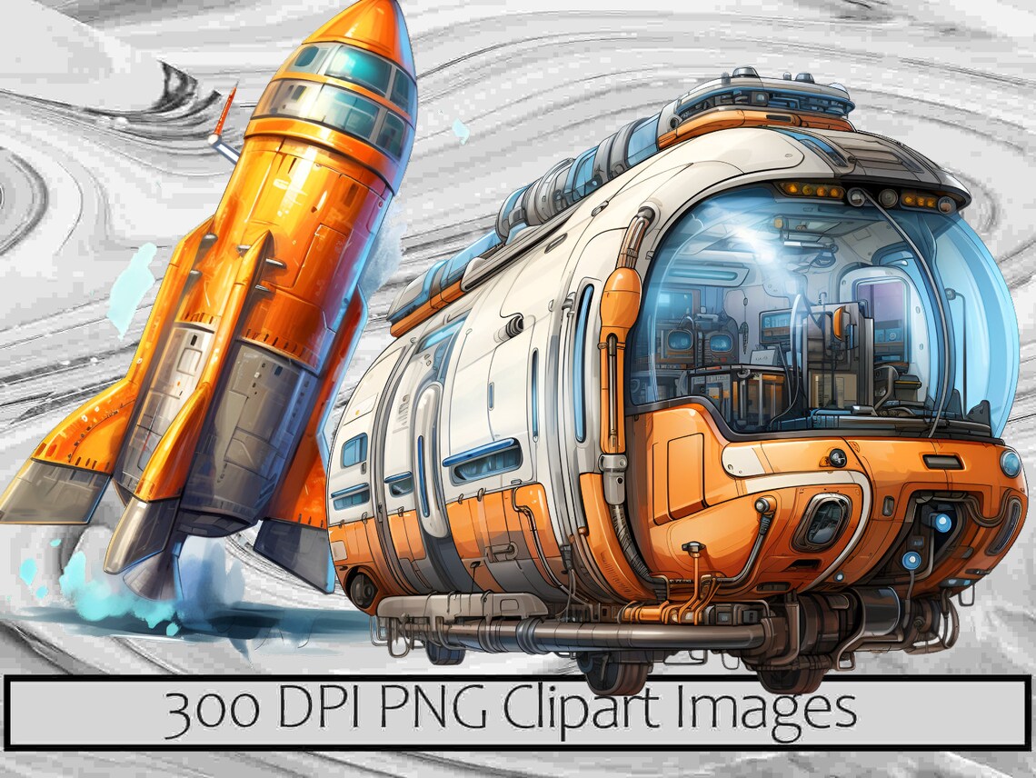 Spaceships Lunar Lander Mars Shuttle Graphics Transparent Commercial ...