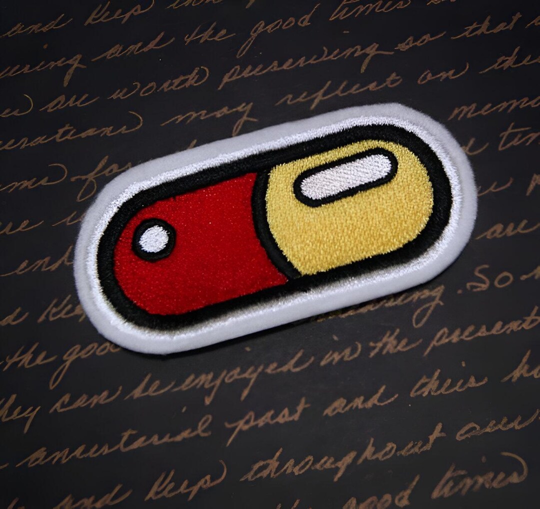 Red Pill Capsule Digital File ONLY Embroidery Design Pattern 4 X4 ...