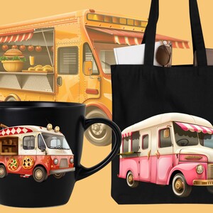 Food Trucks Clipart Street Food PNG Mobile Kitchen Menu Bundle PNG ...
