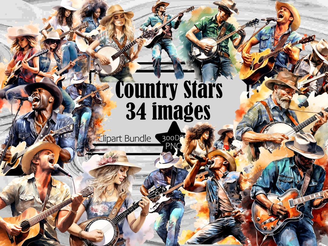 Country Music Stars PNG Cowgirls, Rockstars PNG Guitar Clipart Teen ...