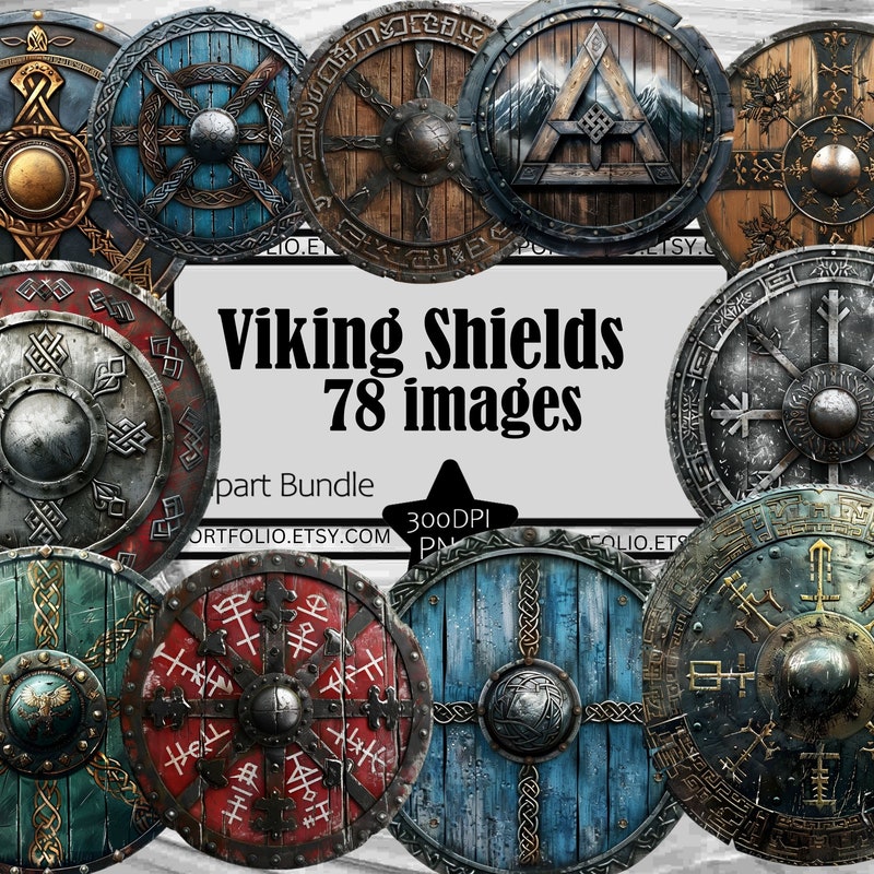 Viking Shield Graphic - Etsy