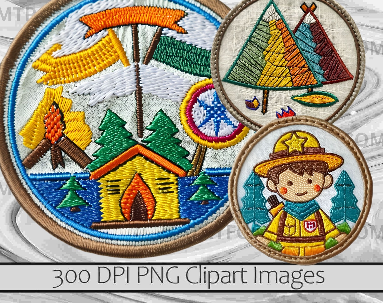 Scouting Patch Clipart Merit Badge Patch PNG Round Achievement Patch ...