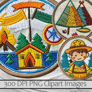 Scouting Patch Clipart Merit Badge Patch PNG Round Achievement Patch ...