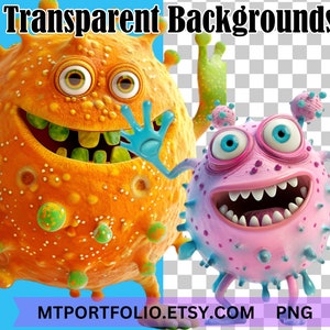 Germs Clipart Virus Clipart PNG Bundle Anime Health Education PNG ...