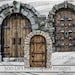 Stone Door Clipart Castle Door PNG Bundle Medieval Graphics Transparent ...
