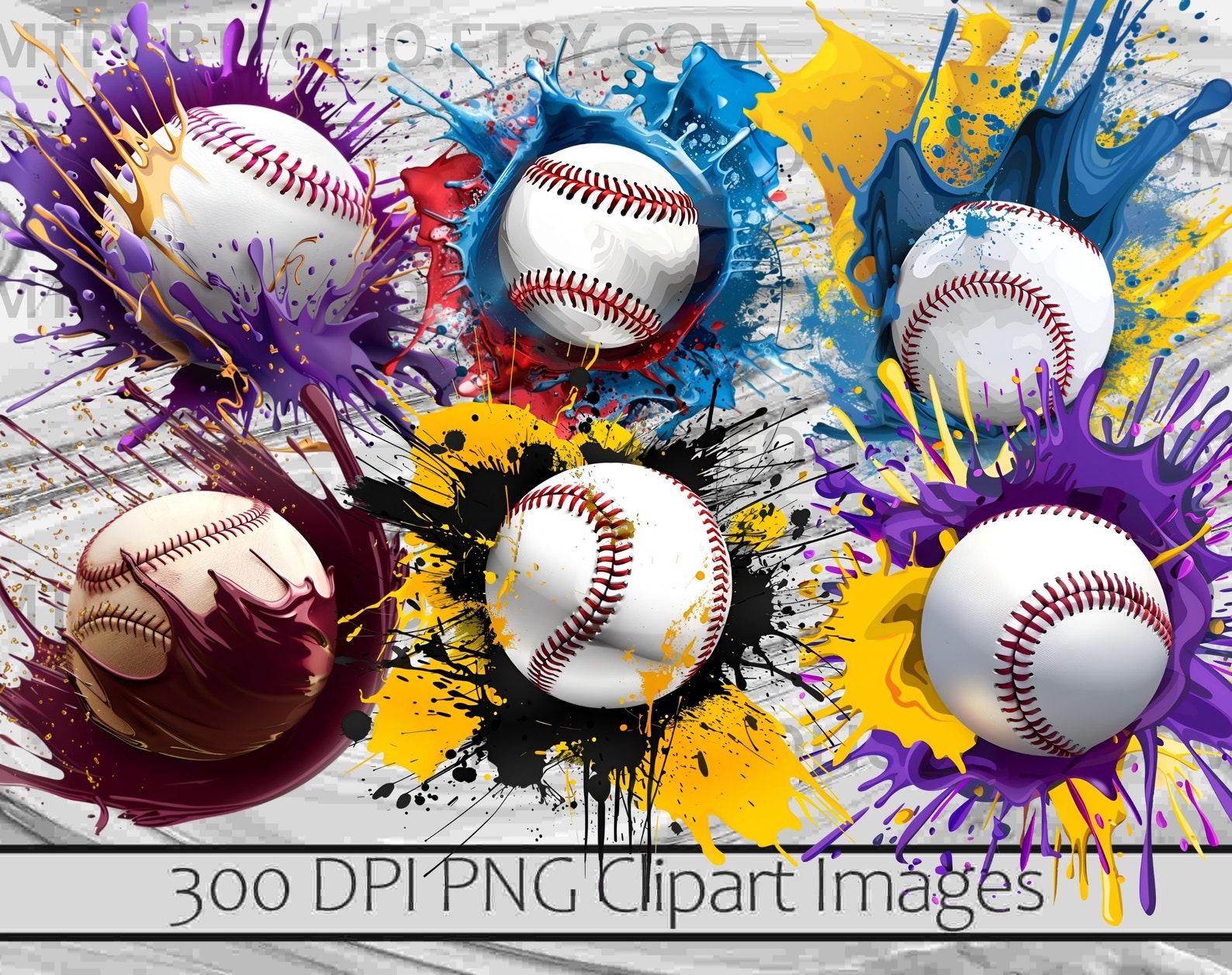 Baseball Paint Splash PNG Clipart Baseball Paint Splatter PNG Graphics ...