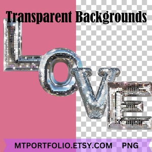 Silver Disco Ball Alphabet Mirror Dance Party Individual Letters ...