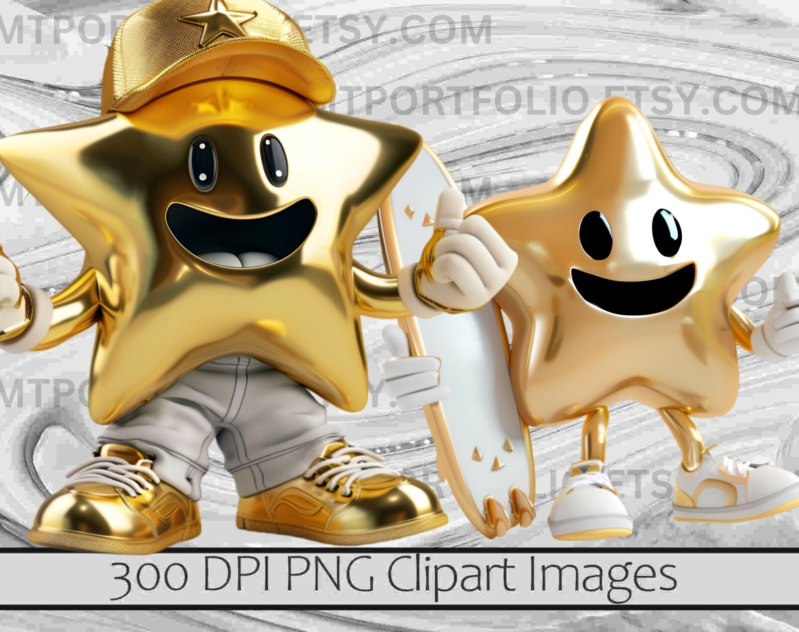 Gold Star Clipart Anime Gold Star Friend PNG Cartoon Gold Star Bundle ...