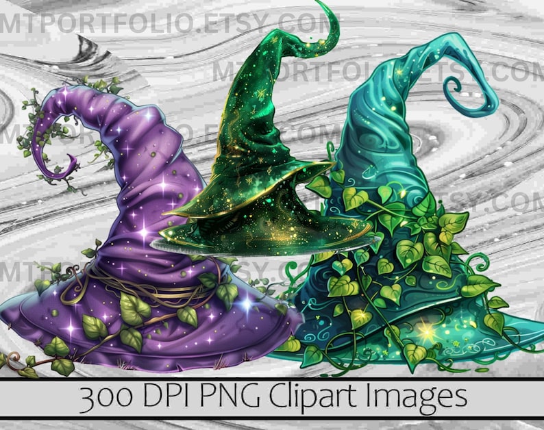 Witch Hat Clipart Spooky Costume Hat Witch Cosplay Hat PNG Graphic ...