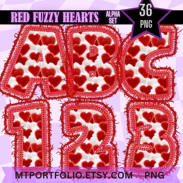 Digital Fuzzy Letters - Etsy