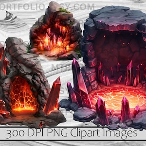 Ruby Cave Clipart Crystal Cave Red Geode Cave Ruby Portal PNG Clipart ...