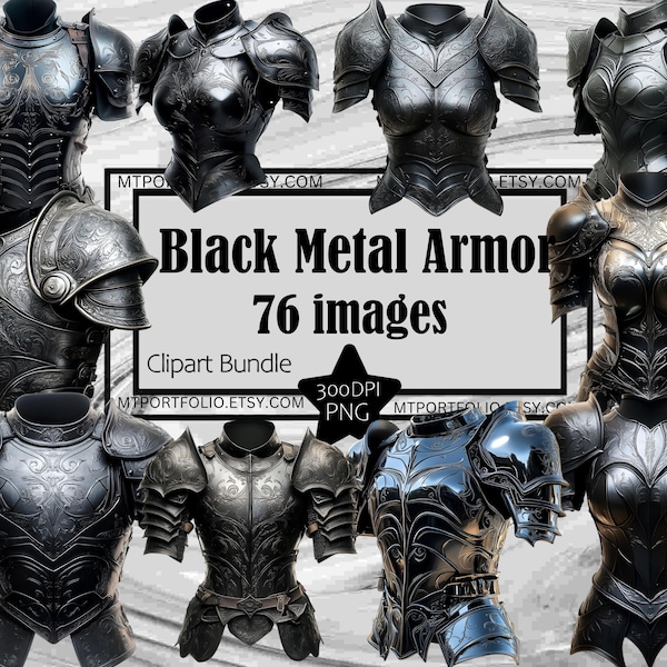 Black Metal Armor - Etsy