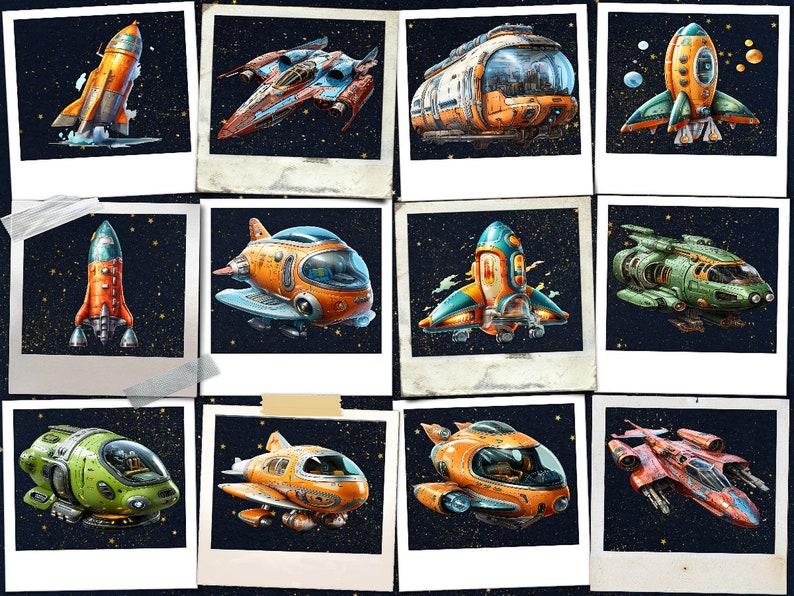 Spaceships Lunar Lander Mars Shuttle Graphics Transparent Commercial ...