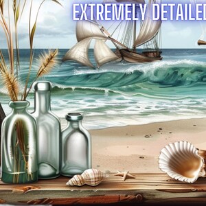 Beach Window Clipart Nautical Scene PNG Bundle Beach House Window ...