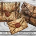 Leather Envelope Clipart Parchment PNG Bundle Medieval Graphics ...