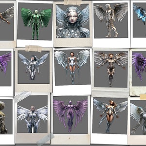 Cyborg Mechancical High Tech Angels - Graphics Transparent Commercial ...