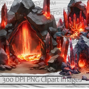 Ruby Cave Clipart Crystal Cave Red Geode Cave Ruby Portal PNG Clipart ...