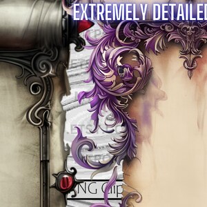 Fantasy Scroll Clipart Parchment Scroll Graphic Transparent Commercial ...