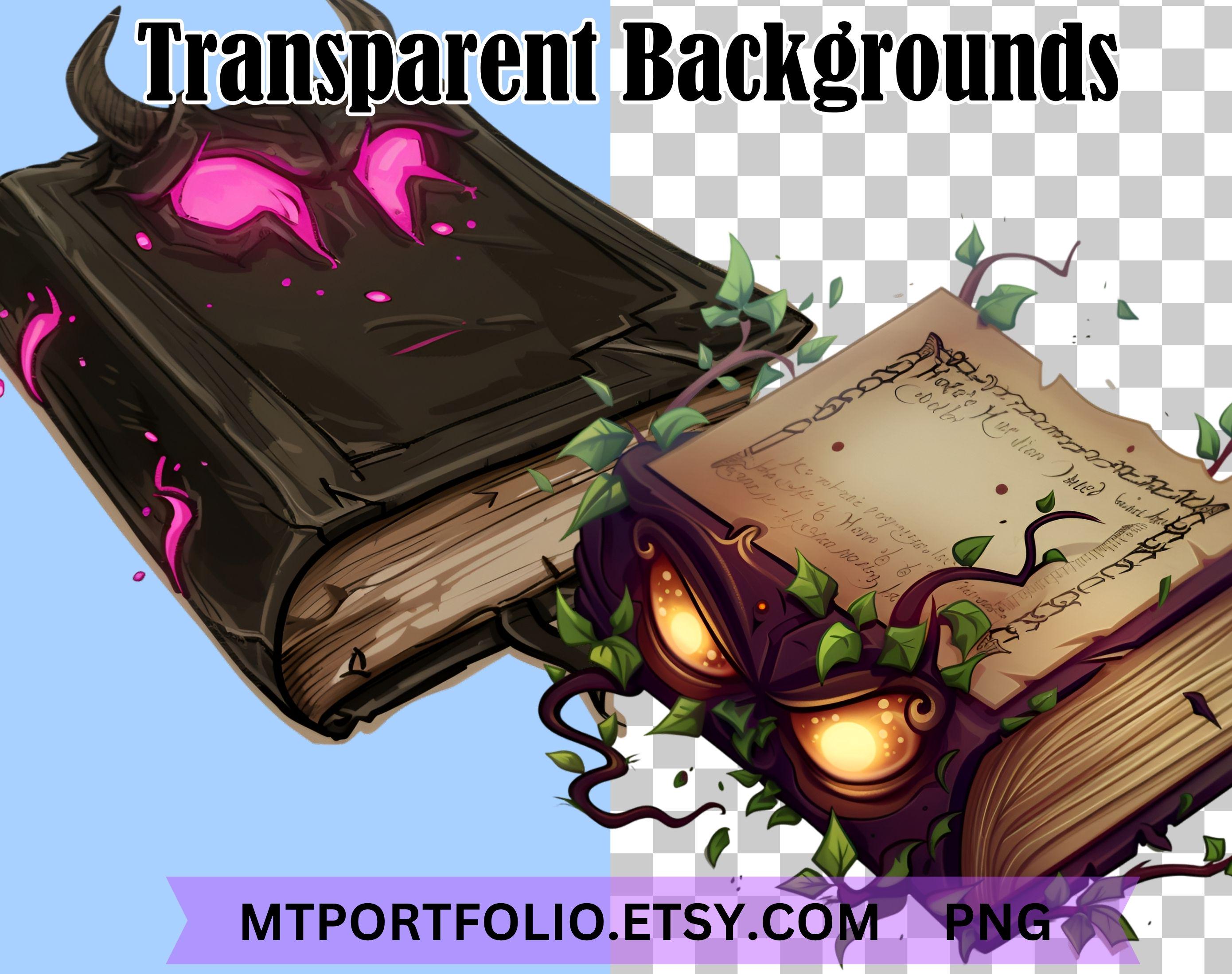 Haunted Book Clipart Spooky Book PNG Book of Monsters PNG Graphics ...