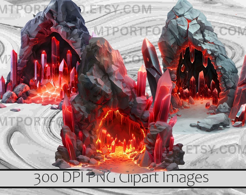Ruby Cave Clipart Crystal Cave Red Geode Cave Ruby Portal PNG Clipart ...
