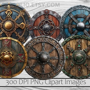 Viking Shield Clipart RPG Tabletop Shield PNG Medieval Shield Graphic ...