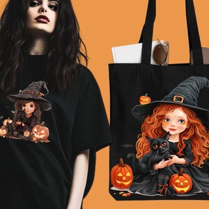 Little Witch Clipart Cute Witches PNG Anime Witches Bundle PNG Graphics ...