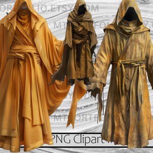 Mystical Robes Clipart Tattered Cloak PNG Cosplay Cleric Clipart ...