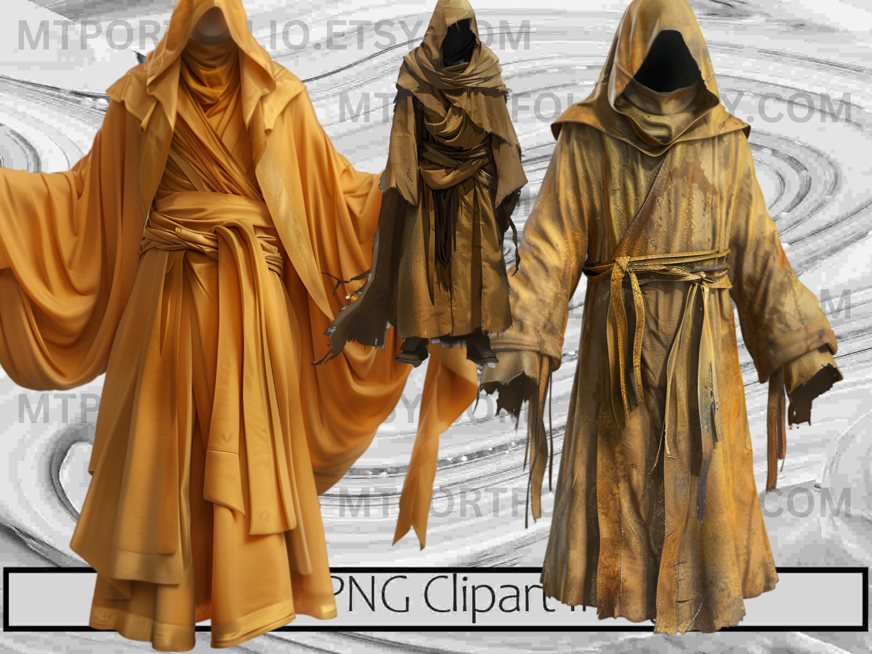 Mystical Robes Clipart Tattered Cloak PNG Cosplay Cleric Clipart ...
