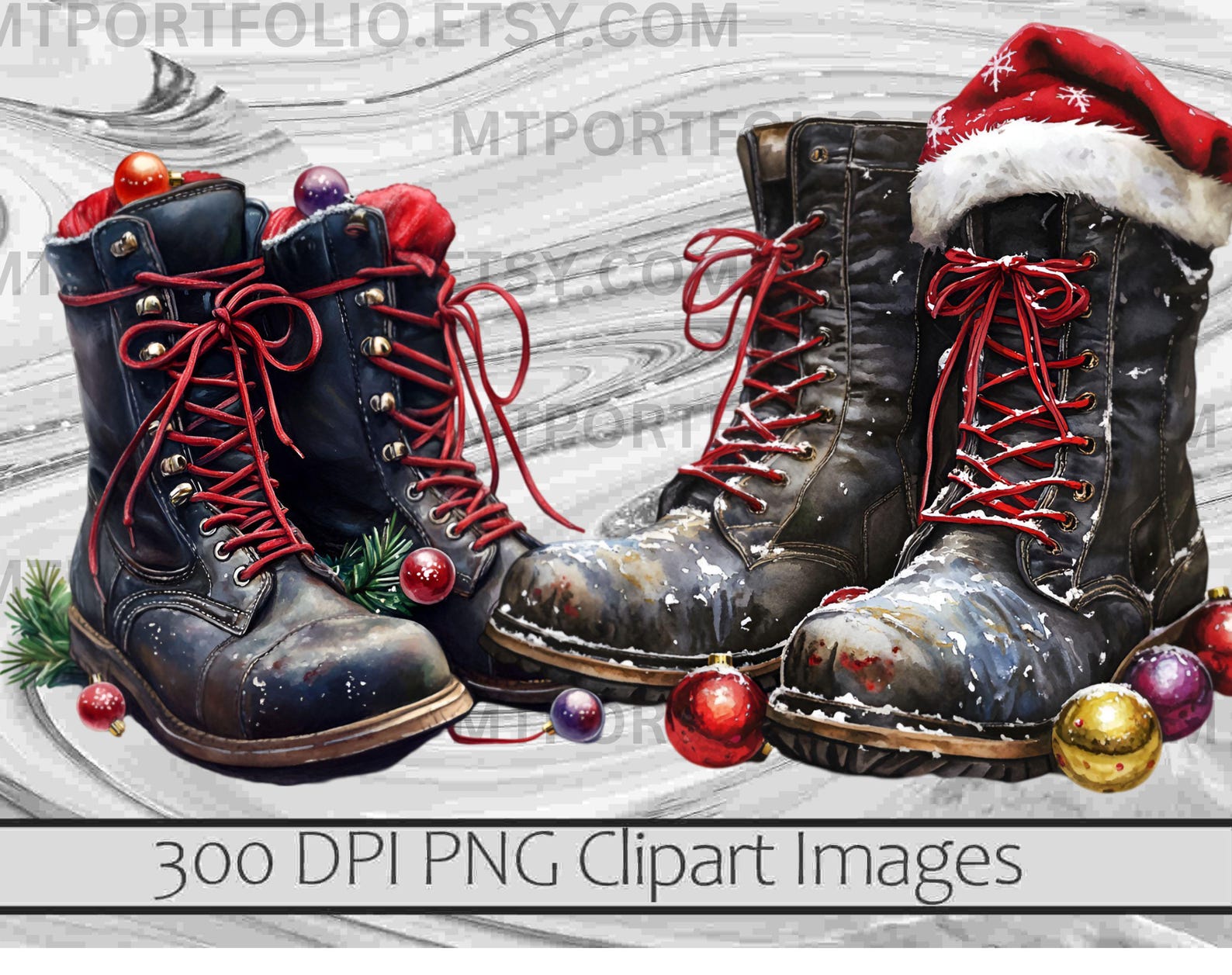 Christmas Boots Clipart Xmas Boots PNG Holiday Decorations Newsletter ...